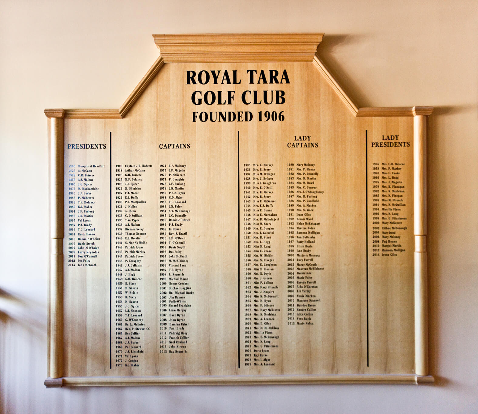 Governance in Royal Tara - Royal Tara Golf Club