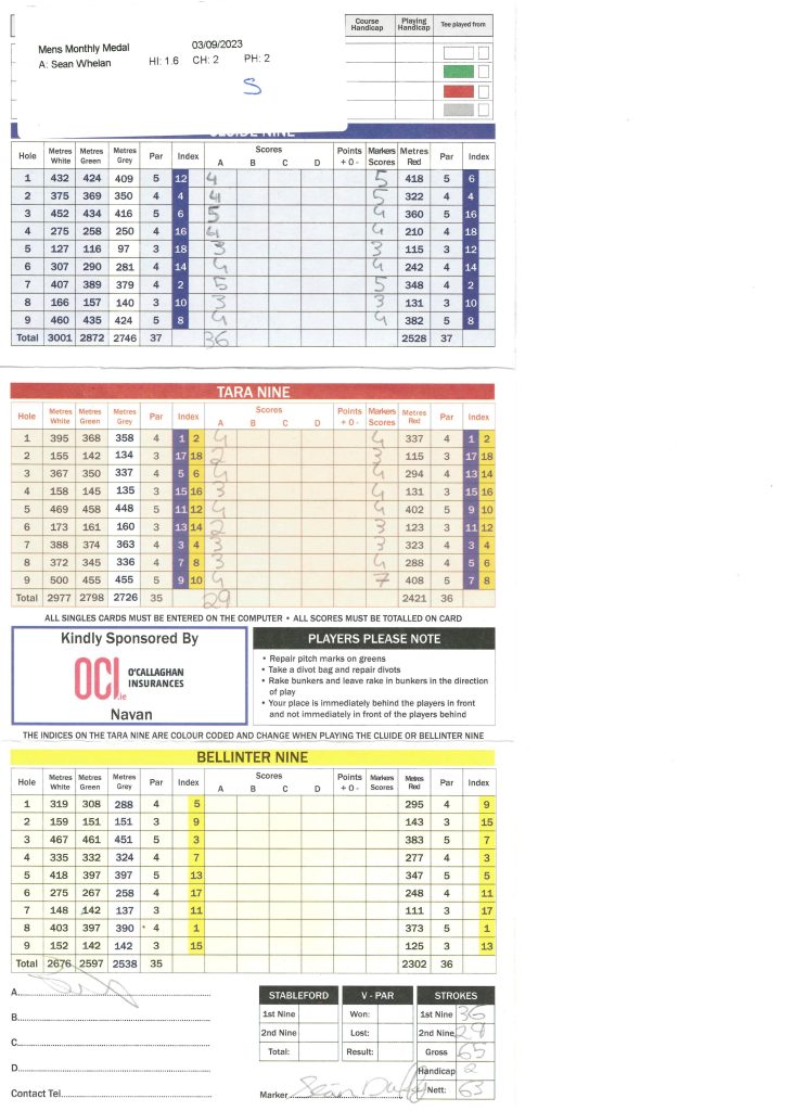Course Overview - Royal Tara Golf Club